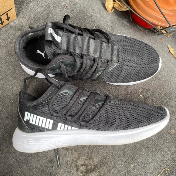 Puma | Shoes | New Black And White Lace Up Puma Athletic Shoes | Poshmark
